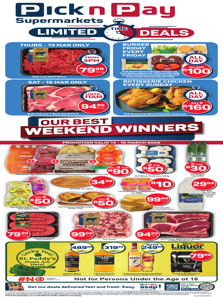 Pick n Pay Supermarket Promotions March 2025 | PDF | Hamburgers | Cooking