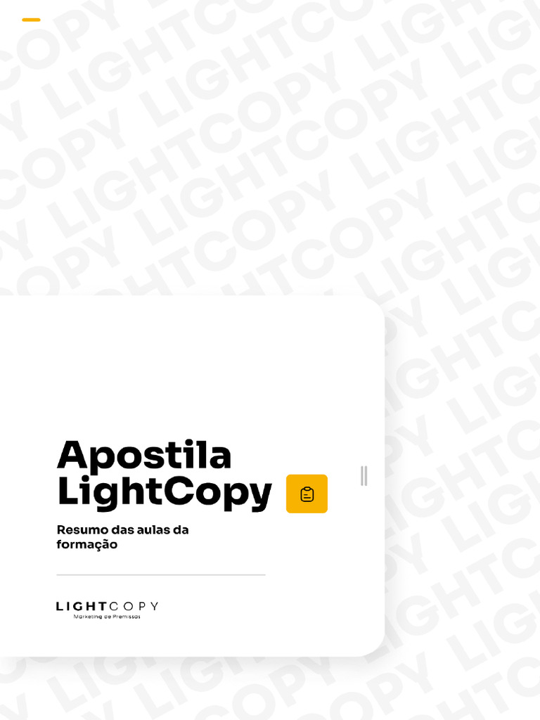 Apostila LightCopy - Marketing de Premissas | PDF