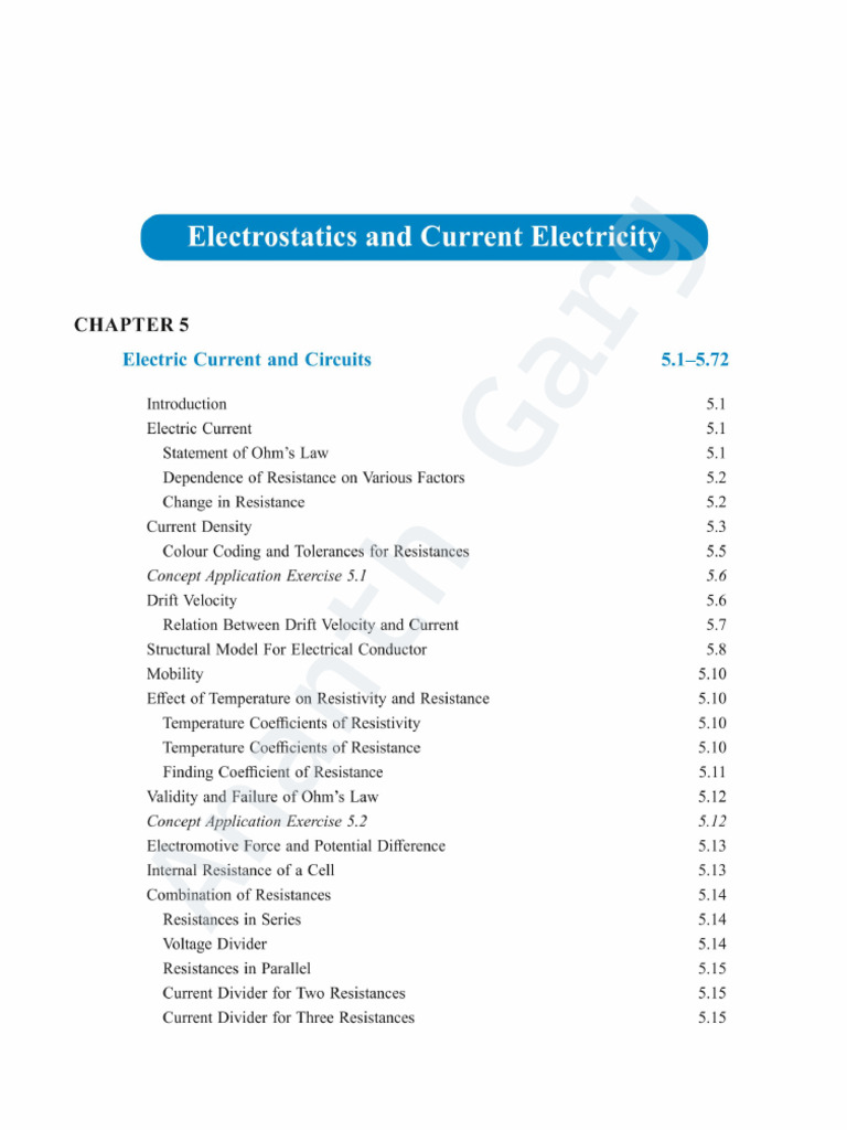 Electric Current and Circuits | PDF