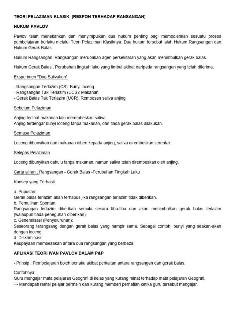 Teori Behaviour | PDF