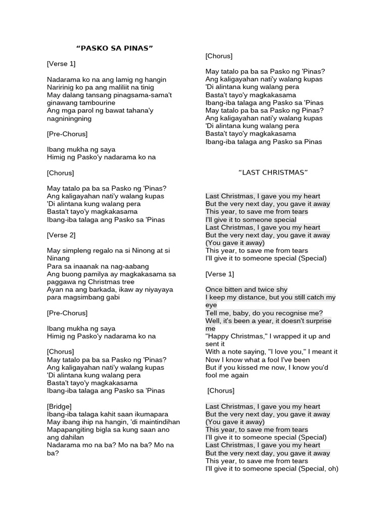 Pasko Sa Pinas | PDF