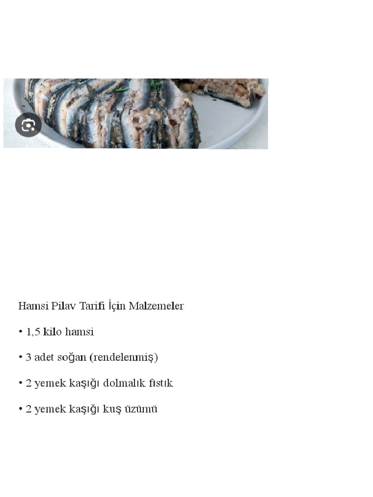 Hamsili Pilav | PDF