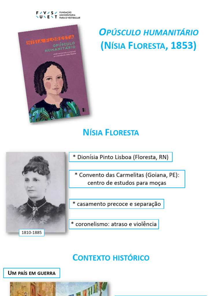 Opúsculo Humanitário: Educação Feminina | PDF | Educação Feminina | Brasil