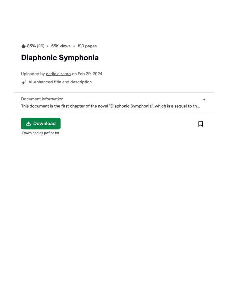 Diaphonic Symphonia - PDF - Poetry | PDF | Scribd | Computing
