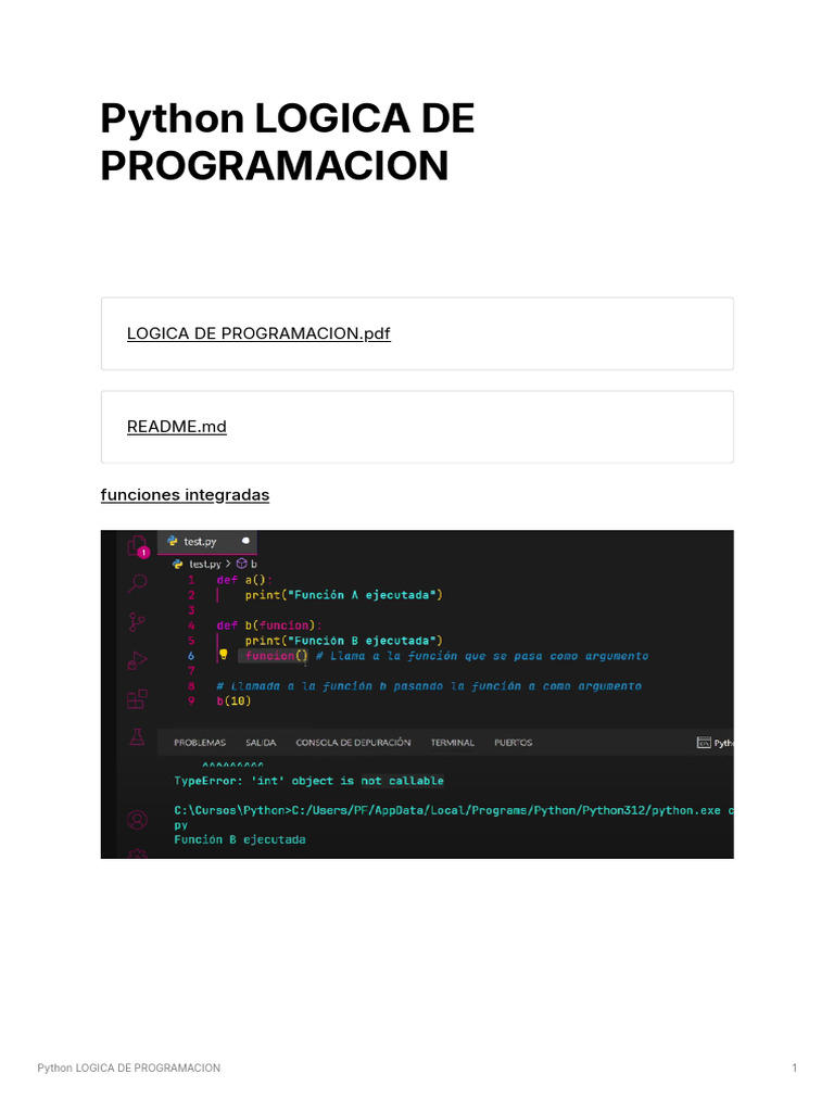 Python Logica Y Ejercicios Pdf Python Lenguaje De Programación Programación De Computadoras