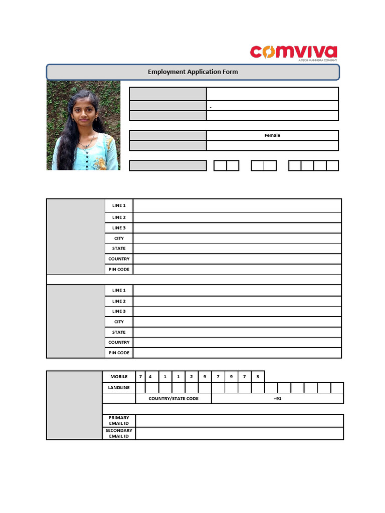 Employment Application for Shama | PDF | Government And Personhood ...