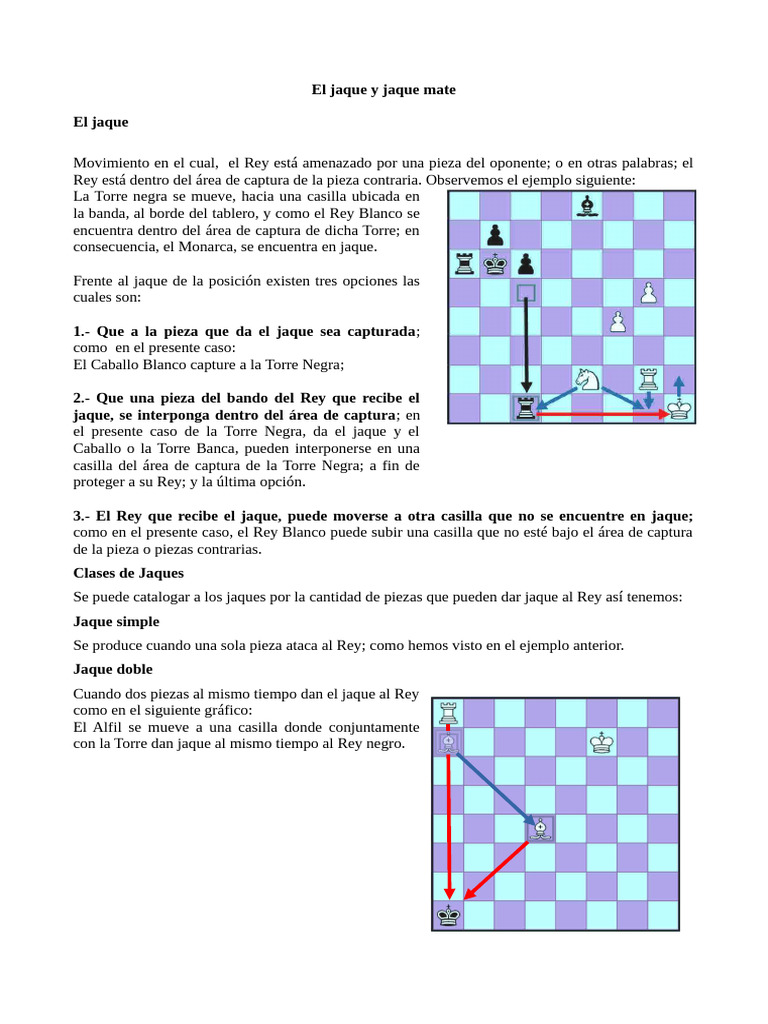 7 El Jaque y Jaquemate en Ajedrez | PDF | Ajedrez | Juegos competitivos