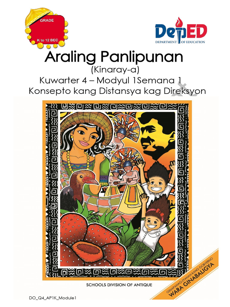 AP1 Q4 Modyul 1 Semana 1 Konsepto Kang Distansya Kag Direksyon - V2 | PDF