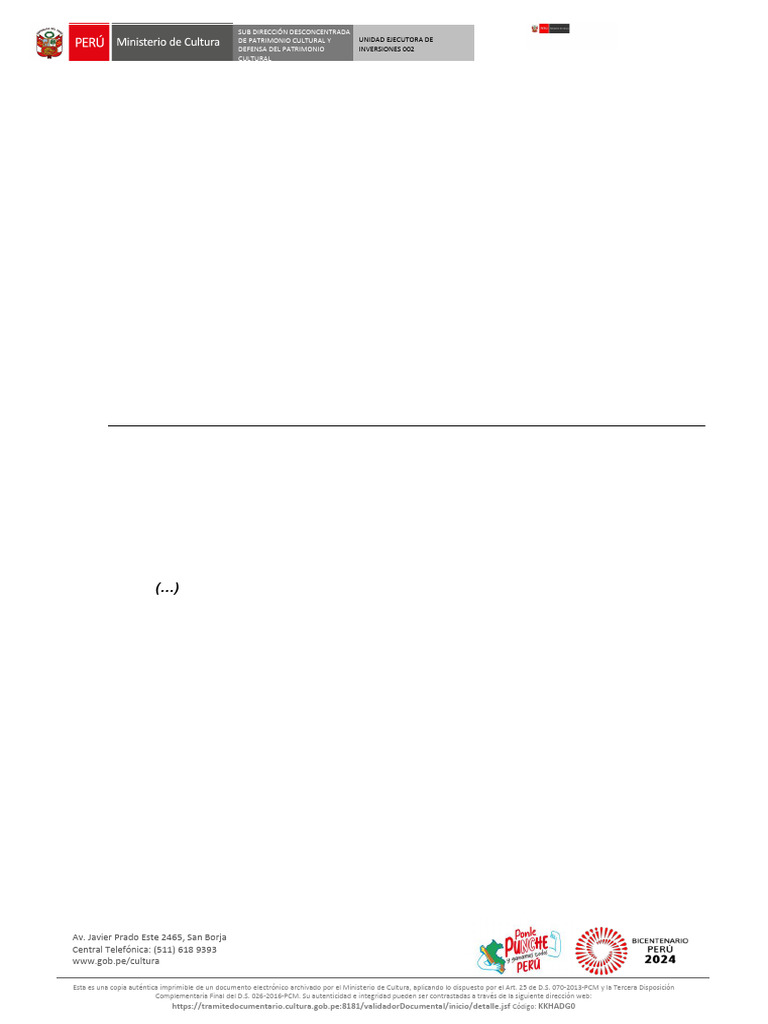 MEMORANDO N°000031-2025-UGI-MC | PDF | Patrimonio cultural | Educacion Cultural