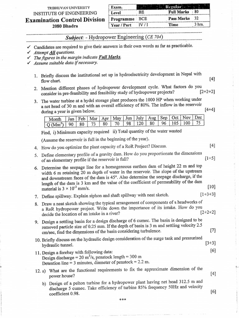Hydropower Engineering | PDF