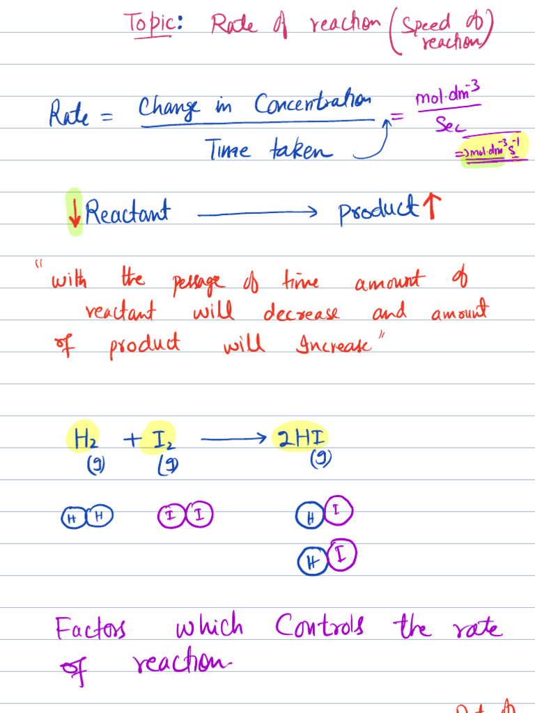 Chemical Reactions Notes | PDF | Redox | Chemical Equilibrium