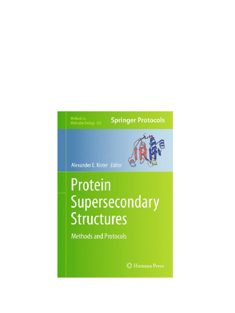Protein Supersecondary Structures 1st Edition Michael G. Rossmann (Auth.) pdf download | PDF ...