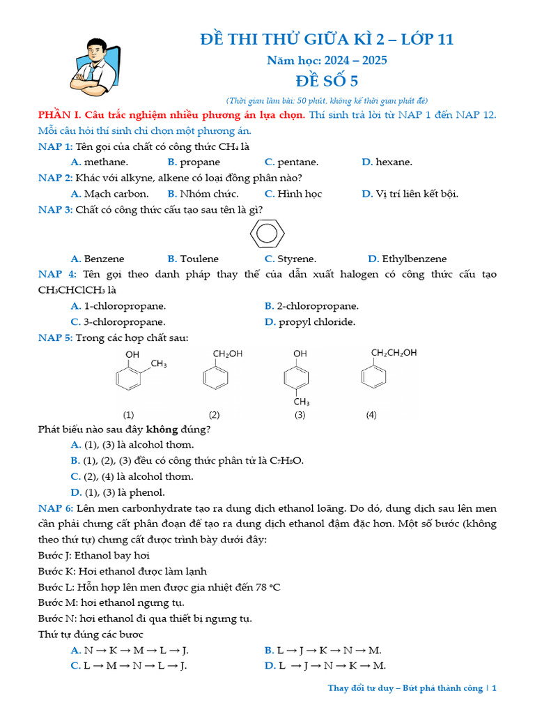 Đề thi thử GK2 - Lớp 11 - 2025 - Số 5 + Đề thi thử GK2 - Lớp 11 - 2025 - Số 6 | PDF