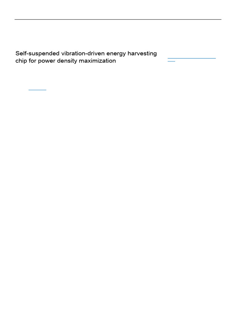 2015_Smart Mater. Struct. IOP | PDF | Energy Harvesting | Electrical ...