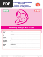 Maternity Case Record Guidelines | PDF | Childbirth | Blood Pressure