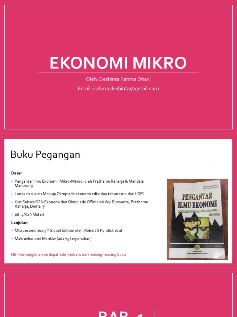 Ekonomi Mikro | PDF