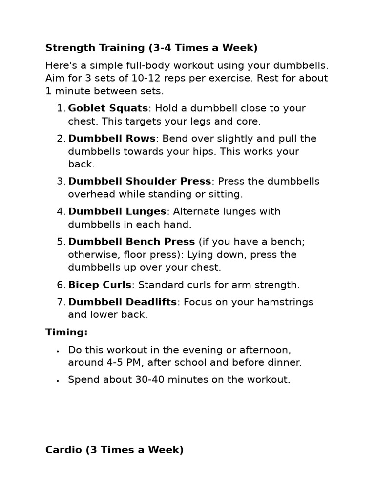 Full-Body Strength Training Guide | PDF