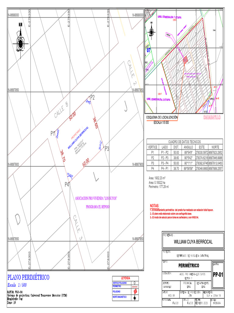 Plano Perimetrico | PDF