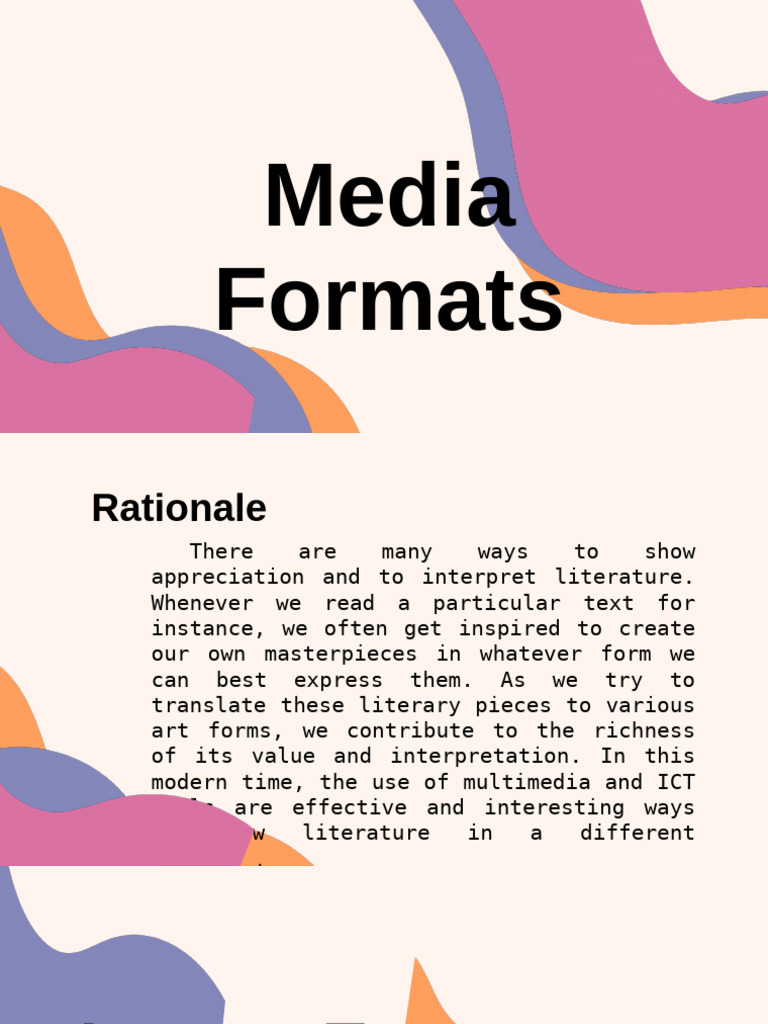 3 - Media Formats | PDF | Multimedia | Image