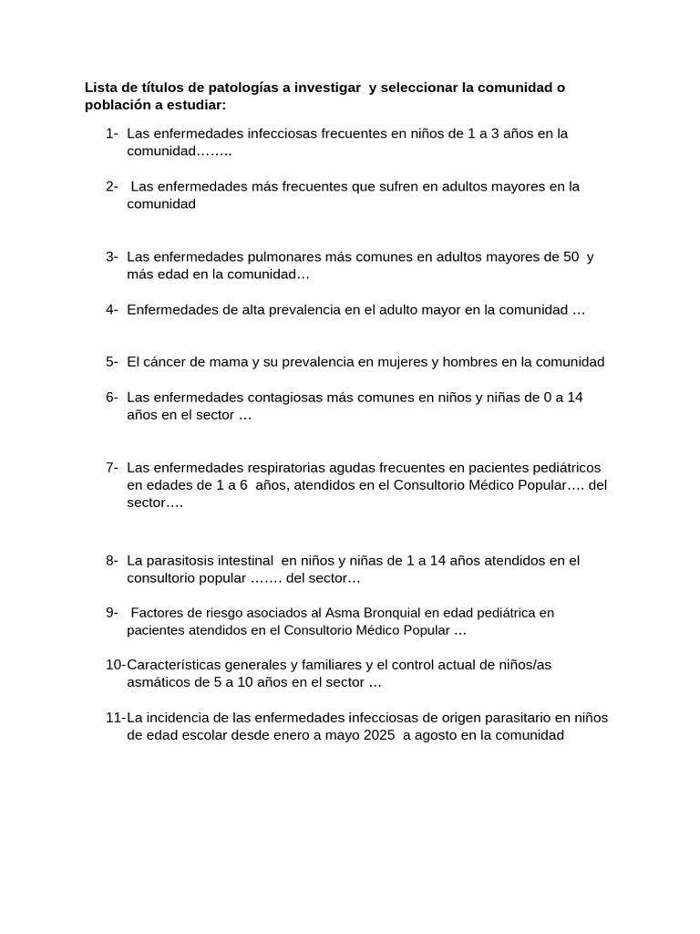 Titulos para Proyectos | PDF