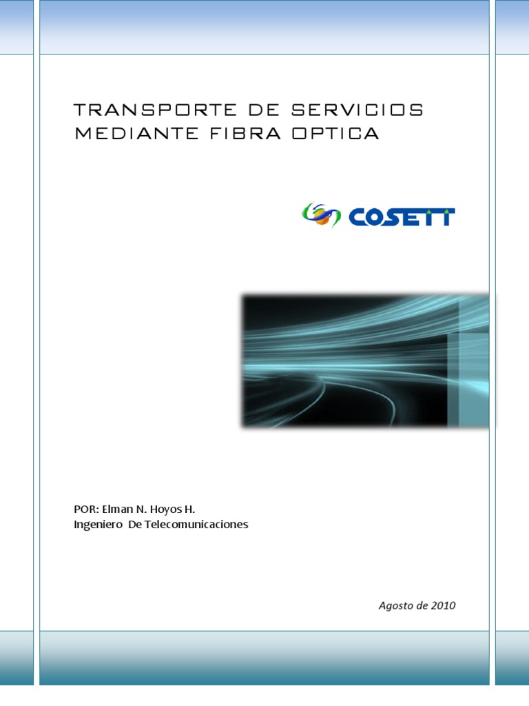 Transporte de Servicios Mediante Fibra Optica | PDF