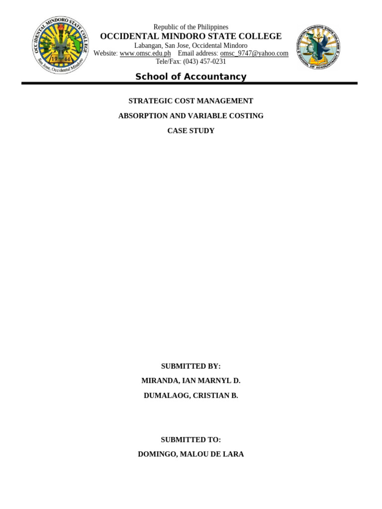 Cost Management Case Study: DM Company | PDF | Net Income | Financial ...