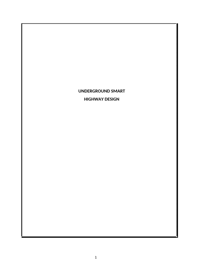 Underground Smart Highway Design | PDF | Bipolar Junction Transistor ...