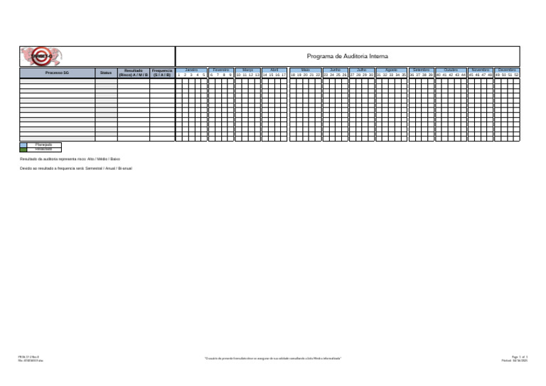 Modelo Programa de Auditoria Interna | PDF