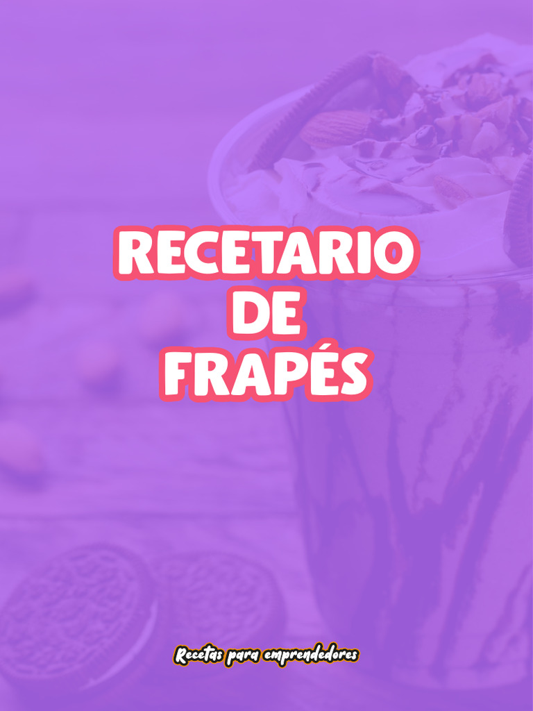 Recetas de Frapés para Emprendedores | PDF | Cuchara