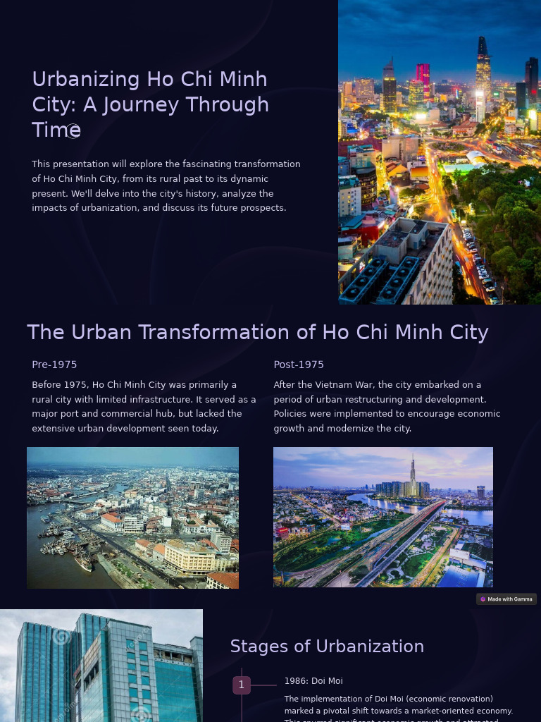 Urbanization Journey of Ho Chi Minh City | PDF | Traffic Congestion ...
