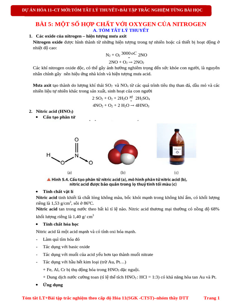Bai 5 - Mot So Hop Chat Voi Oxygen Cua Nitrogen - Vuong Thi Dung - OK | PDF