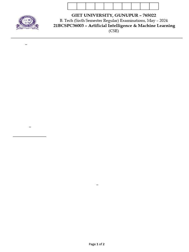 Artificial Intelligence And Machine Learning Pdf Cross Validation Statistics Artificial