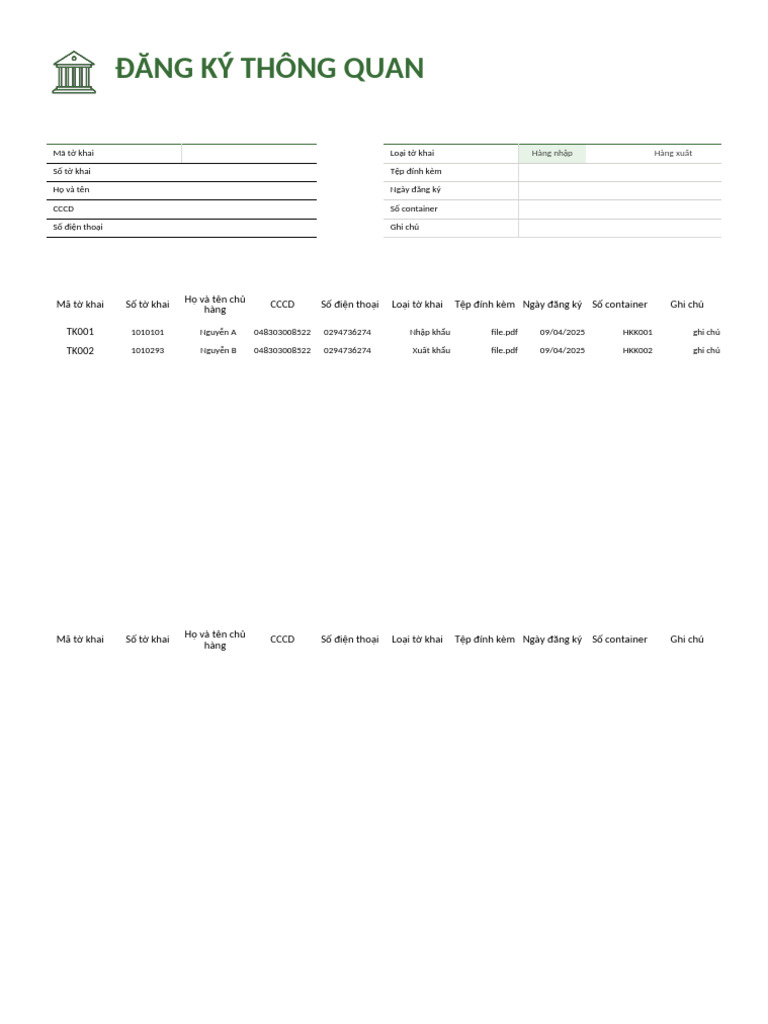 Dang Ky Thong Quan | PDF