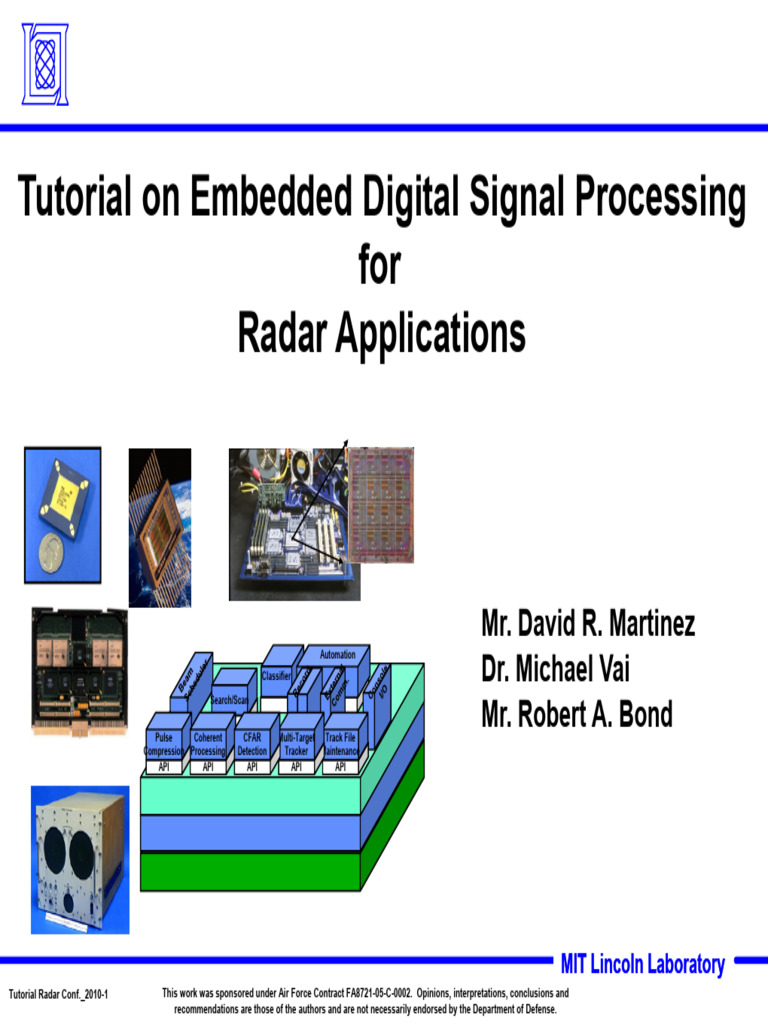 T19 - Embedded Signal Processing | PDF | Radar | Embedded System