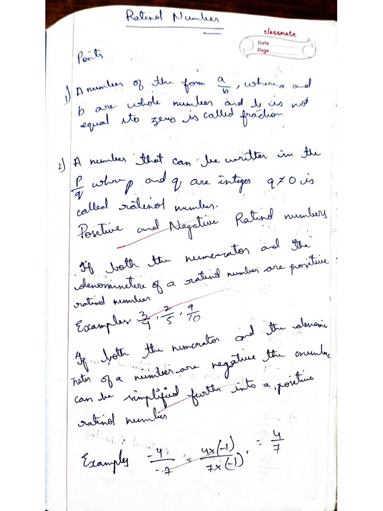 CH.9 Rational Numbers Grade 7 | PDF