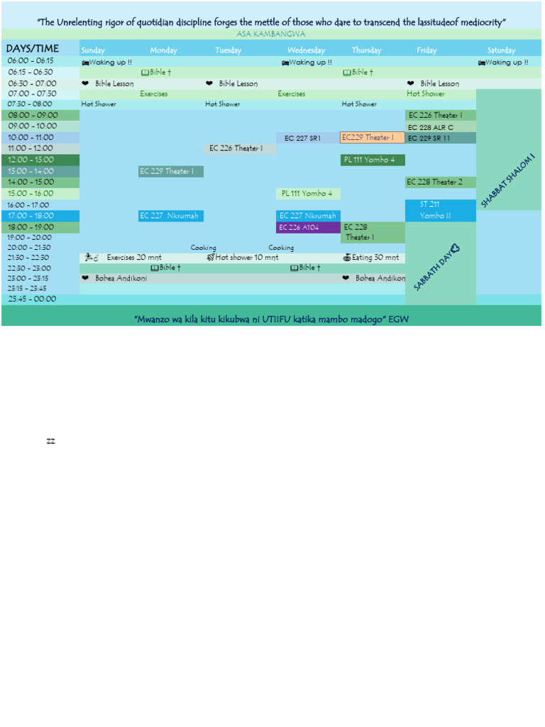 Daily Discipline and Routine Guide | PDF