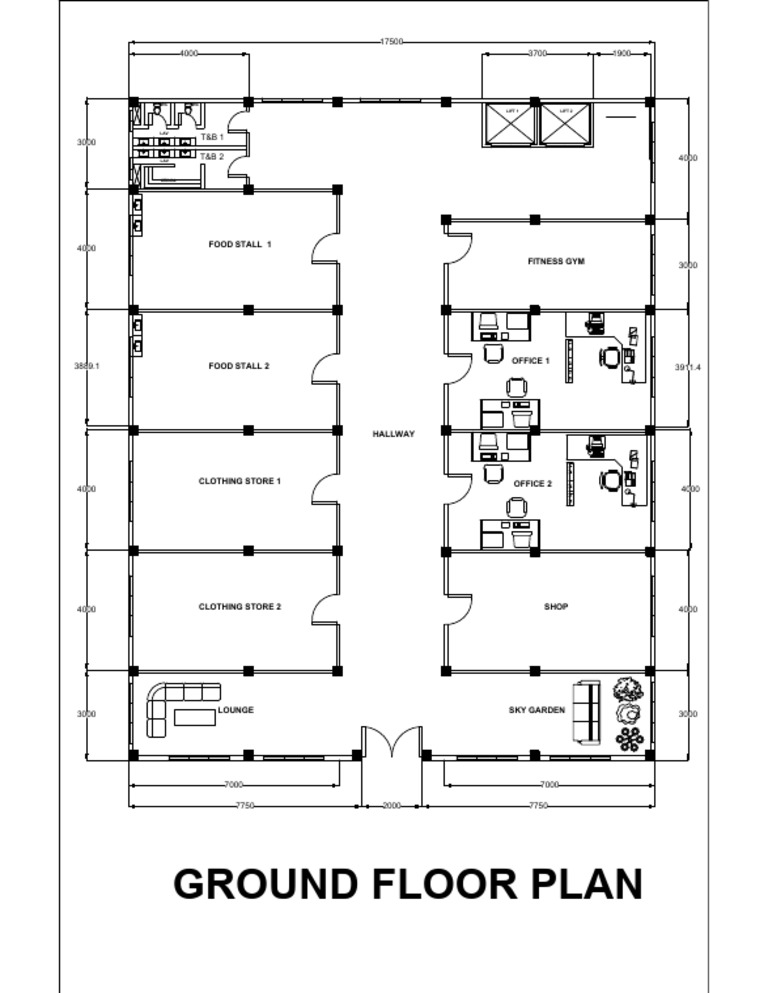 Ground Floor Plan: Food Stall 1 | PDF