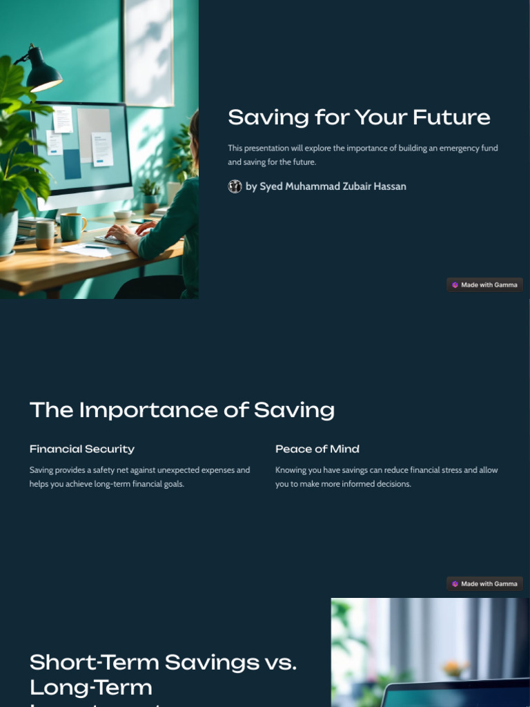 Saving for Your Future: Key Strategies | PDF