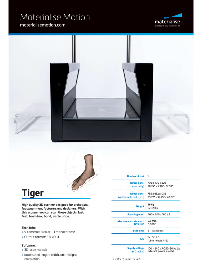Materialise 3D Scanner Tiger | PDF