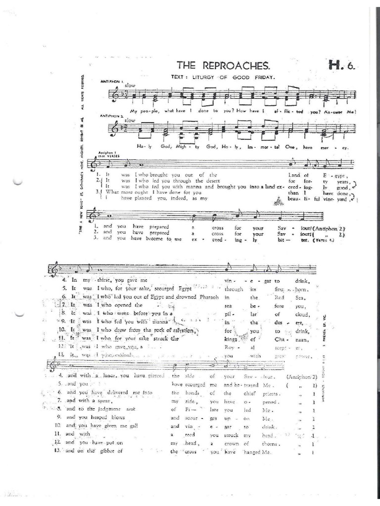 The Reproaches | PDF