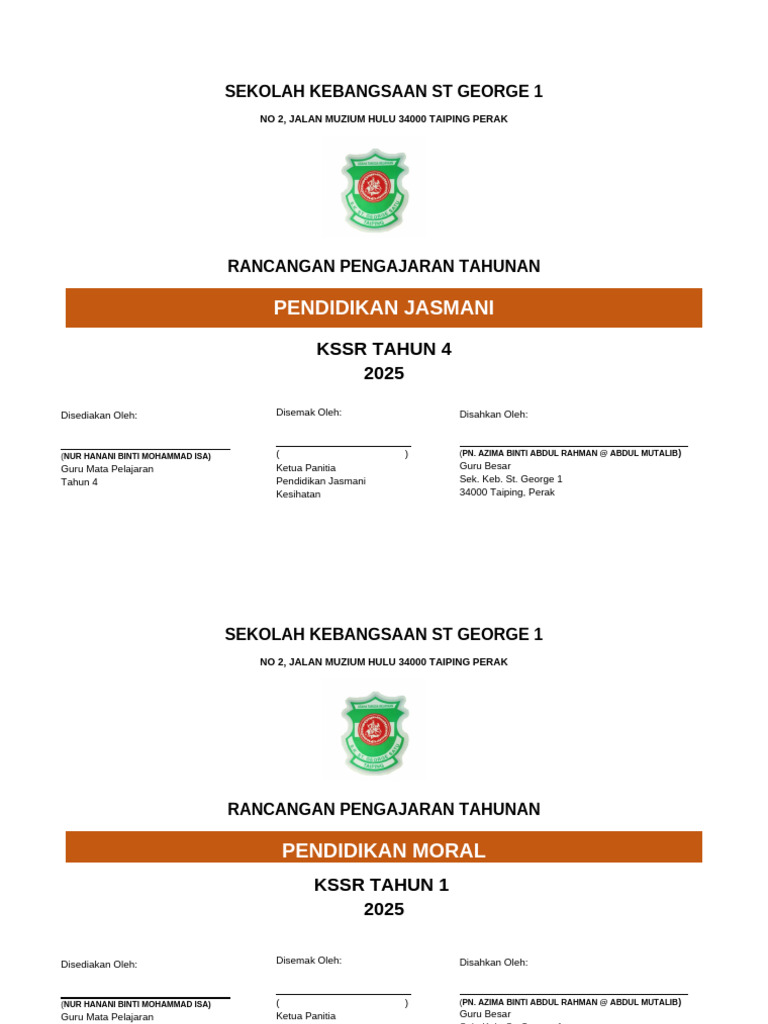 MUKA DEPAN RPT 25 | PDF