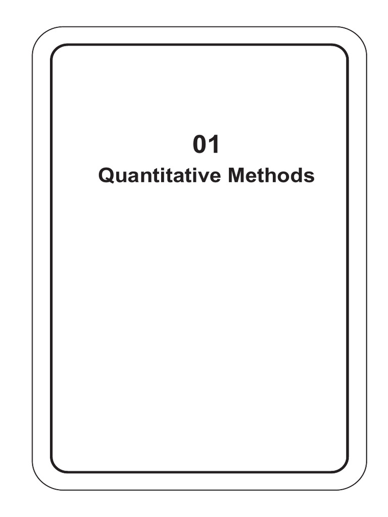01 - Quantitative Methods | PDF | Receiver Operating Characteristic | Autocorrelation