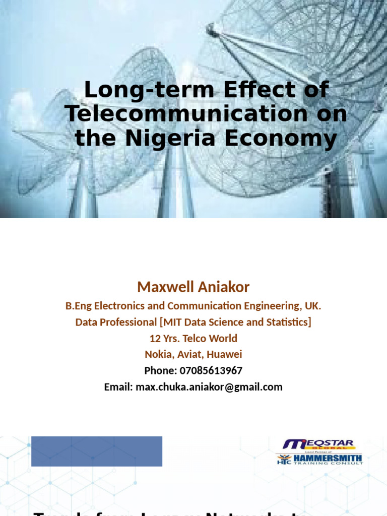 Long-Term Effect of Telecommunication On The Nigeria Economy | PDF ...