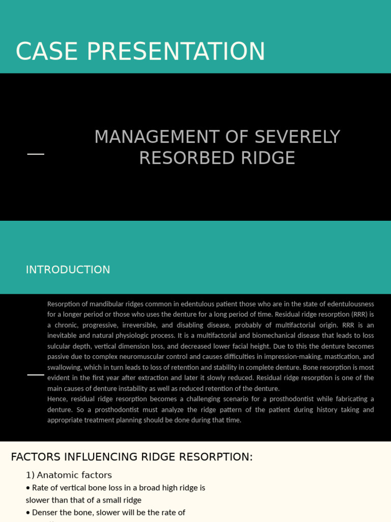 Case Presentation - Prostho | PDF | Dental Implant | Medical Specialties