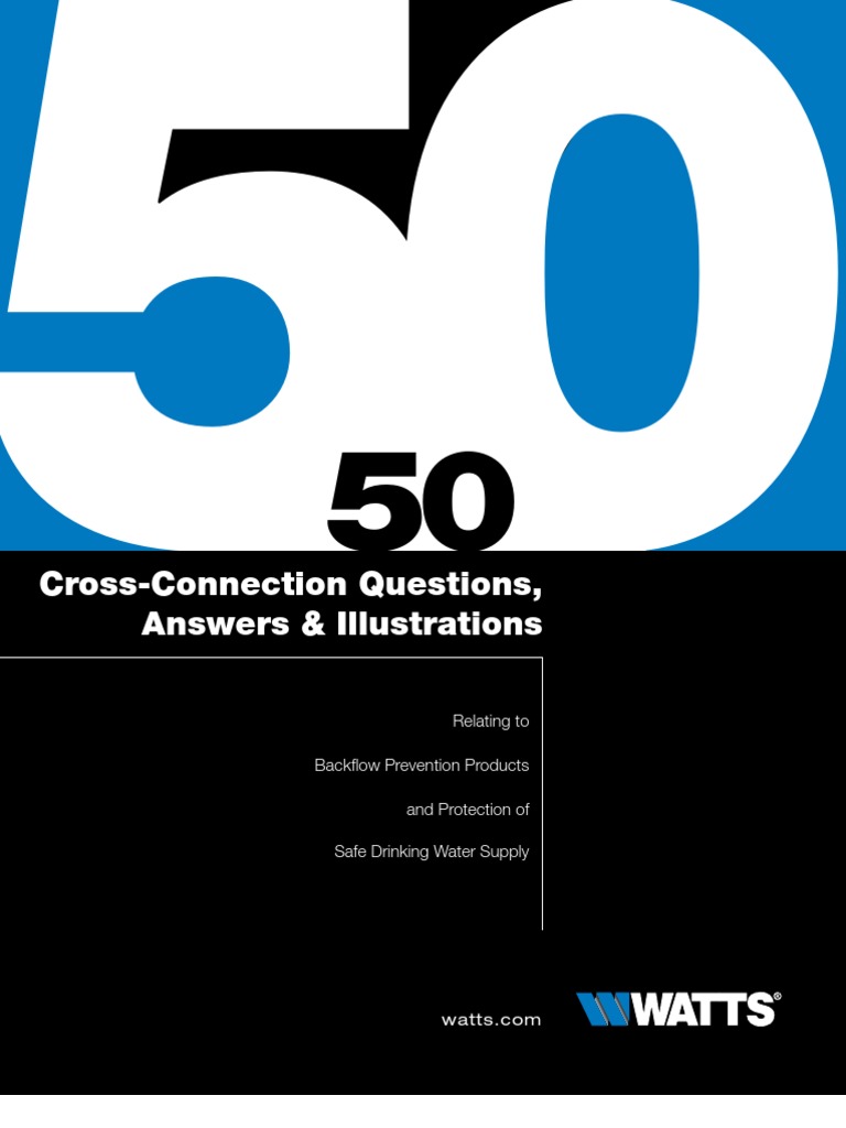 50 Cross-Connection Questions, Answers & Illustrations | PDF | Valve ...