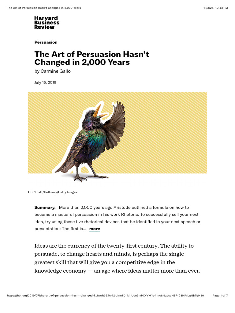 Timeless Persuasion Techniques | PDF | Public Speaking | Rhetoric