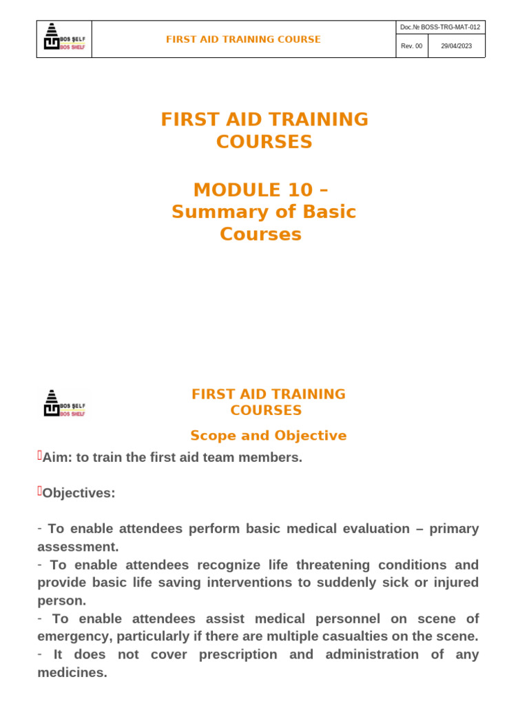 FAT Mod 10 ENG | PDF | First Aid | Shock (Circulatory)