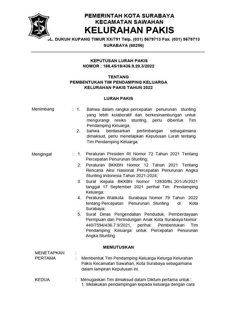 FIX SK PEMBARUAN TIM PENDAMPIN_111650787_ | PDF