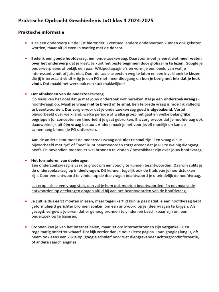 Instructie PO 2025 | PDF