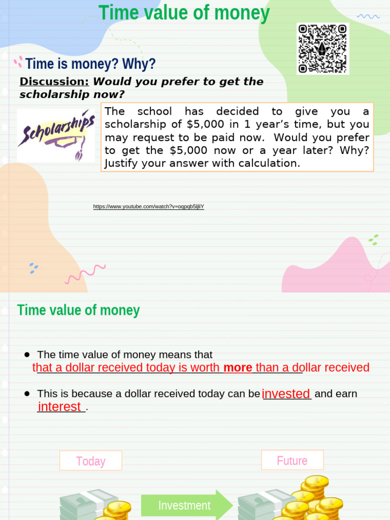 Time Value of Money Explained | PDF | Net Present Value | Time Value Of ...